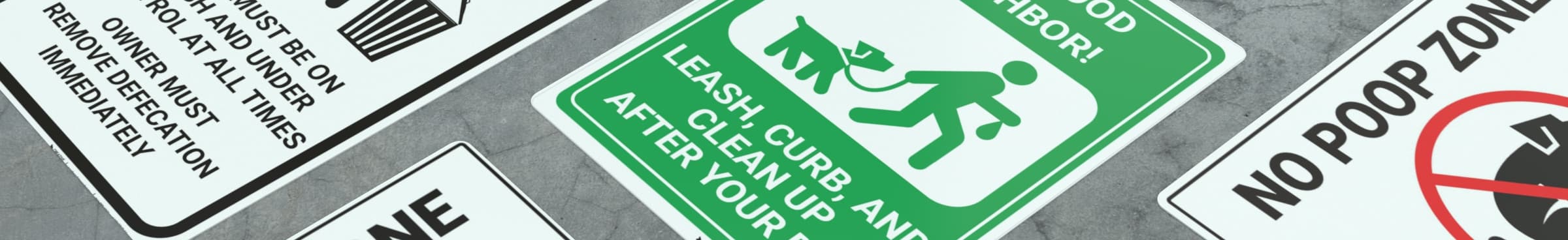 Dog Poop Signs | Creative Safety Supply