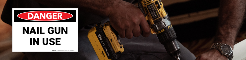 Nail Gun Safety Signs | Creative Safety Supply