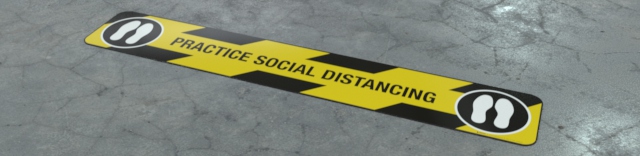 Social Distancing Strips | Creative Safety Supply