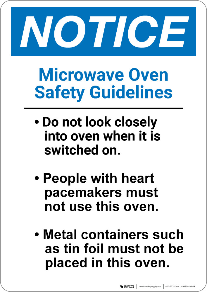 Microwave Rules Sign