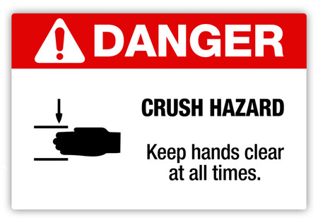 Danger - Crush Hazard Label | Creative Safety Supply