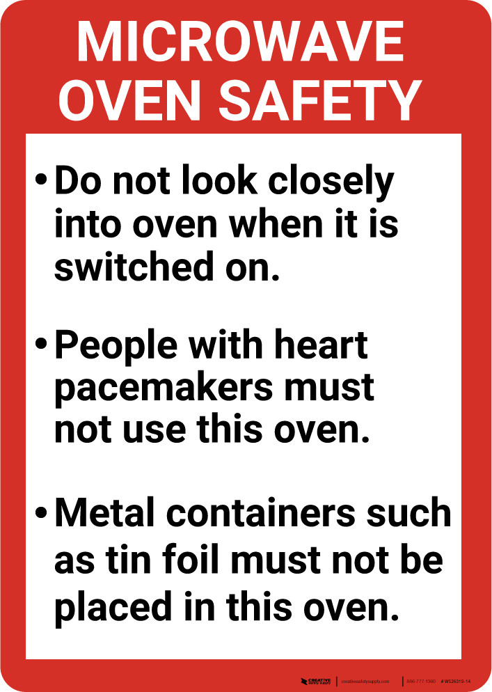 Microwave Rules Sign