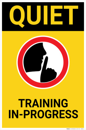 Quiet Training In Progress with Icon Portrait - Wall Sign | Creative ...