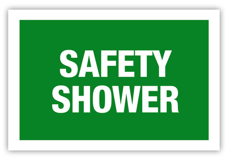 Safety Shower Label | Creative Safety Supply