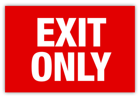 Exit Only Label | Creative Safety Supply