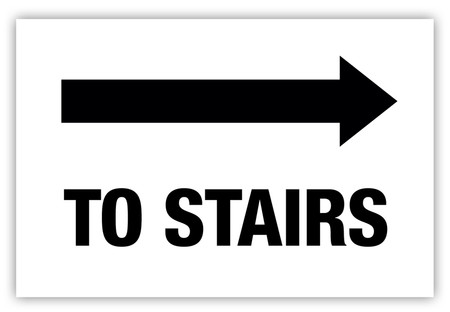 Stairs (Right) Label | Creative Safety Supply