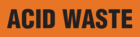 Acid Waste Pipe Marking Wrap (Orange/Black)