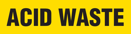 Acid Waste Pipe Marking Wrap (Yellow/Black)