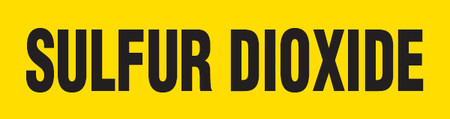 Sulfur Dioxide Pipe Marking Wrap (Yellow/Black)