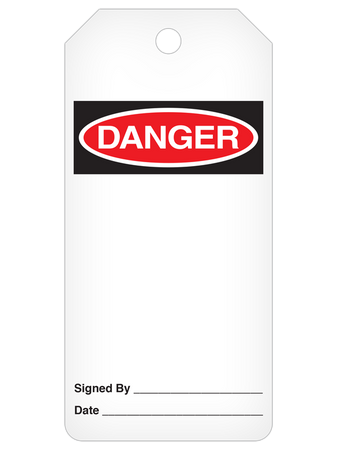 Danger (Blank) Tag Roll | Creative Safety Supply