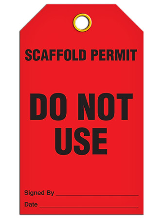 Scaffold Do Not Use Tag | Creative Safety Supply