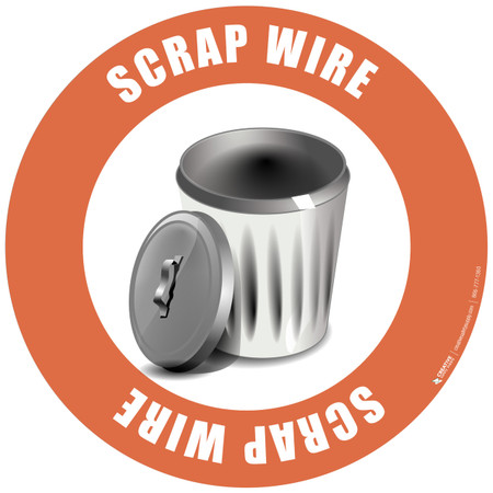 Scrap Wire Floor Sign | Creative Safety Supply
