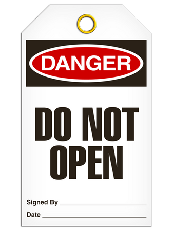Danger Do Not Open Tags | Creative Safety Supply