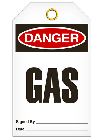 Danger Gas Tags