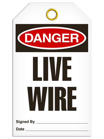 Danger Live Wire Tags | Creative Safety Supply