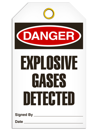 Danger Explosive Gas Tags | Creative Safety Supply