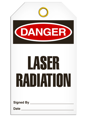 Danger Laser Rad Tags