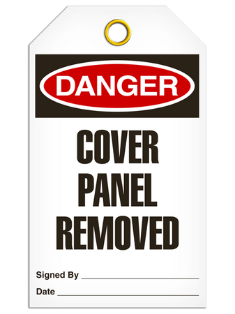 Danger Cover Panel Tags