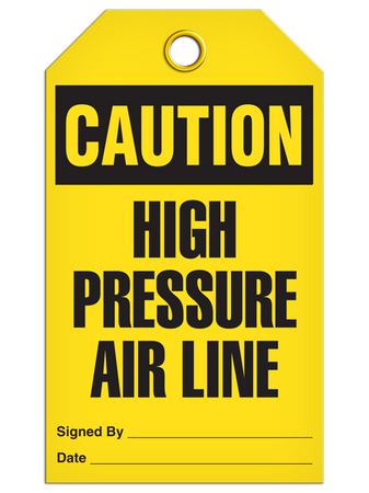 Caution Press Air Tags | Creative Safety Supply