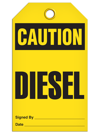 Caution Diesel Tags | Creative Safety Supply