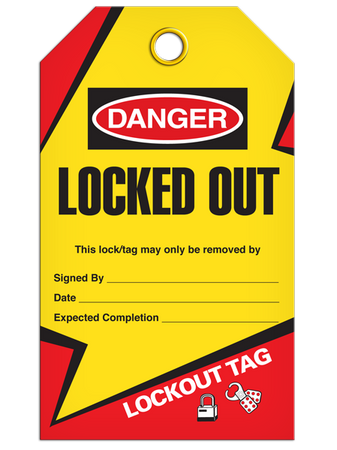 Lockout Locked Out Tags
