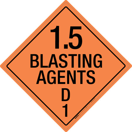 Explosive: Class 1.5 - D - Wall Sign