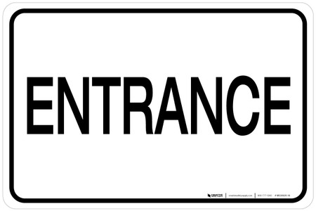 Entrance- Aluminum Sign | Creative Safety Supply