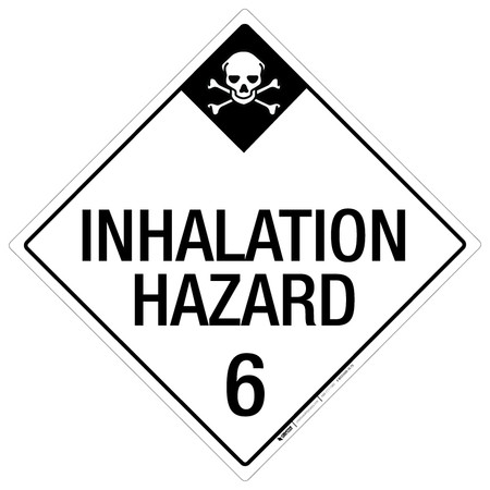 Inhalation Hazard: Class 6 - Placard Sign