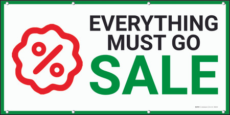 Everything Must Go Sale Banner | Creative Safety Supply