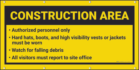Construction Area Banner