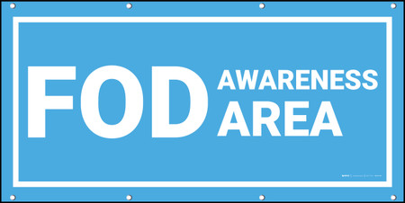 FOD Awareness Area Type B Banner | Creative Safety Supply