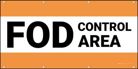 FOD Control Area Type A Banner | Creative Safety Supply