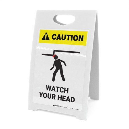 Caution: Watch Your Head - A-Frame Sign | Creative Safety Supply