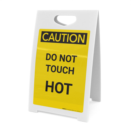 Caution: Do Not Touch Hot - A-Frame Sign