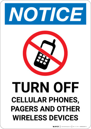Notice: Turn Off Cellular Phones Pagers Other Wireless Devices No ...