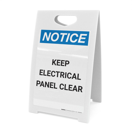 Notice: Keep Electrical Panel Clear - A-Frame Sign