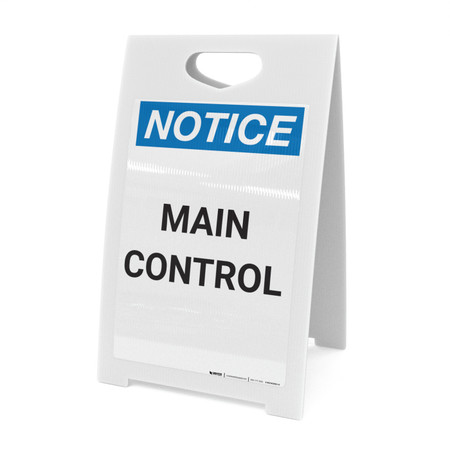 Notice: Main Control - A-Frame Sign