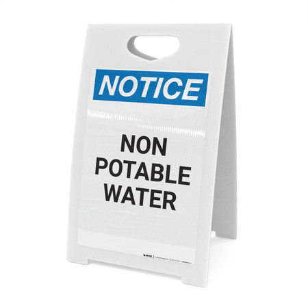 Notice: Non Potable Water - A-Frame Sign | Creative Safety Supply