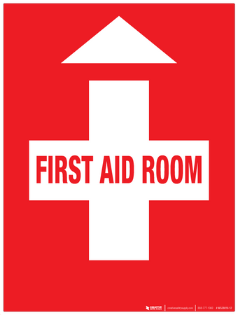 First Aid Room - Wall Sign