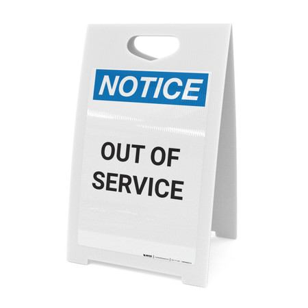 Notice: Out Of Service - A-Frame Sign