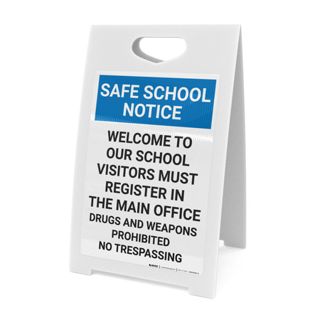Notice: Safe School Welcome To Our School - A-Frame Sign
