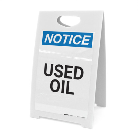 Notice: Used Oil - A-Frame Sign