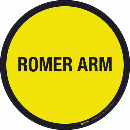 Romer Arm Floor Sign