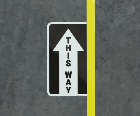 Arrow This Way - Floor Marking Sign | Creative Safety Supply