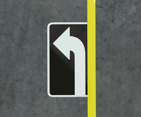 Left Turn Arrow - Floor Marking Sign