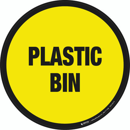 Plastic Bin Floor Sign