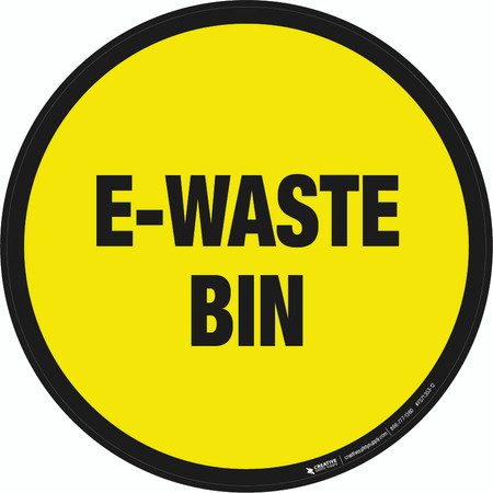 E-Waste Bin Floor Sign