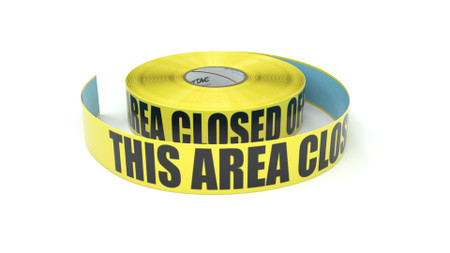 This Area Closed Off - Inline Printed Floor Marking Tape | Creative ...