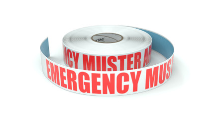 Emergency Muster Area - Inline Printed Floor Marking Tape | Creative ...