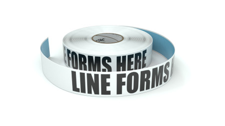 Line Forms Here - Inline Printed Floor Marking Tape | Creative Safety ...